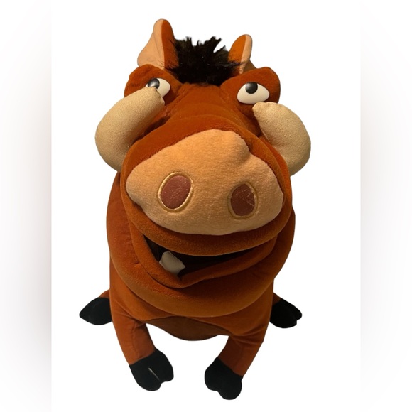 Disney | Toys | Vintage Disney Lion King Pumbaa Warthog Jumbo Plush 6 ...
